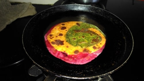 Tri Color Paratha Recipe