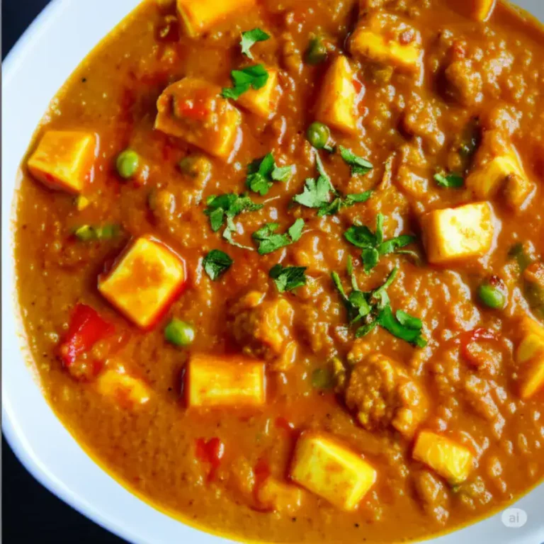 Creamy Malai Matar Paneer Recipe (Indian Cheese & Peas) Recipe
