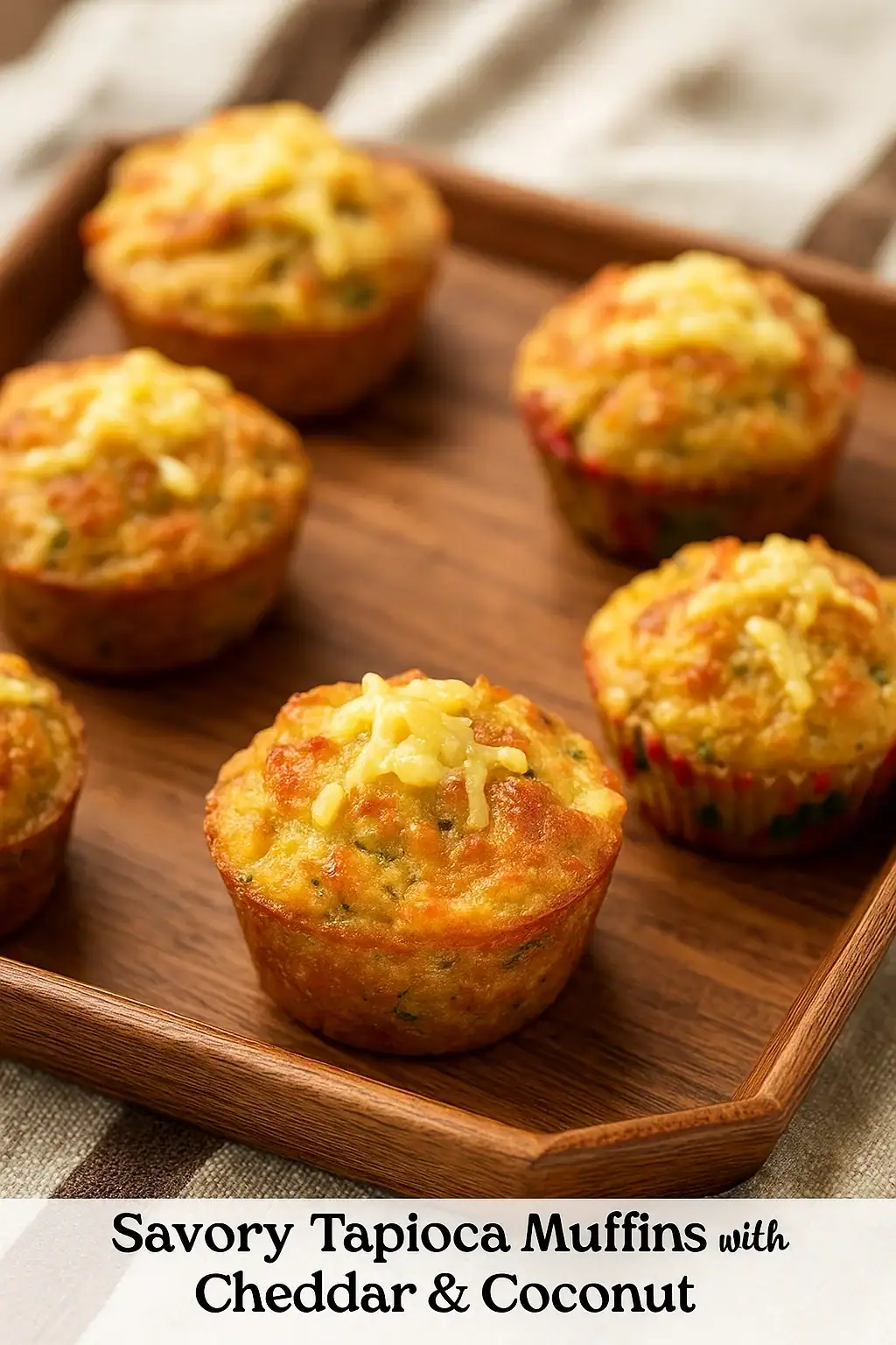 Savory Tapioca Muffins With Cheddar & Coconut Recipe